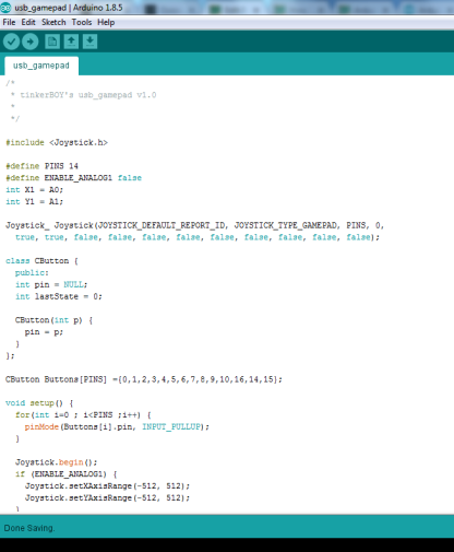 How To Program The Pro Micro (atmega32u4) As A USB Gamepad Controller With Arduino - tinkerBOY