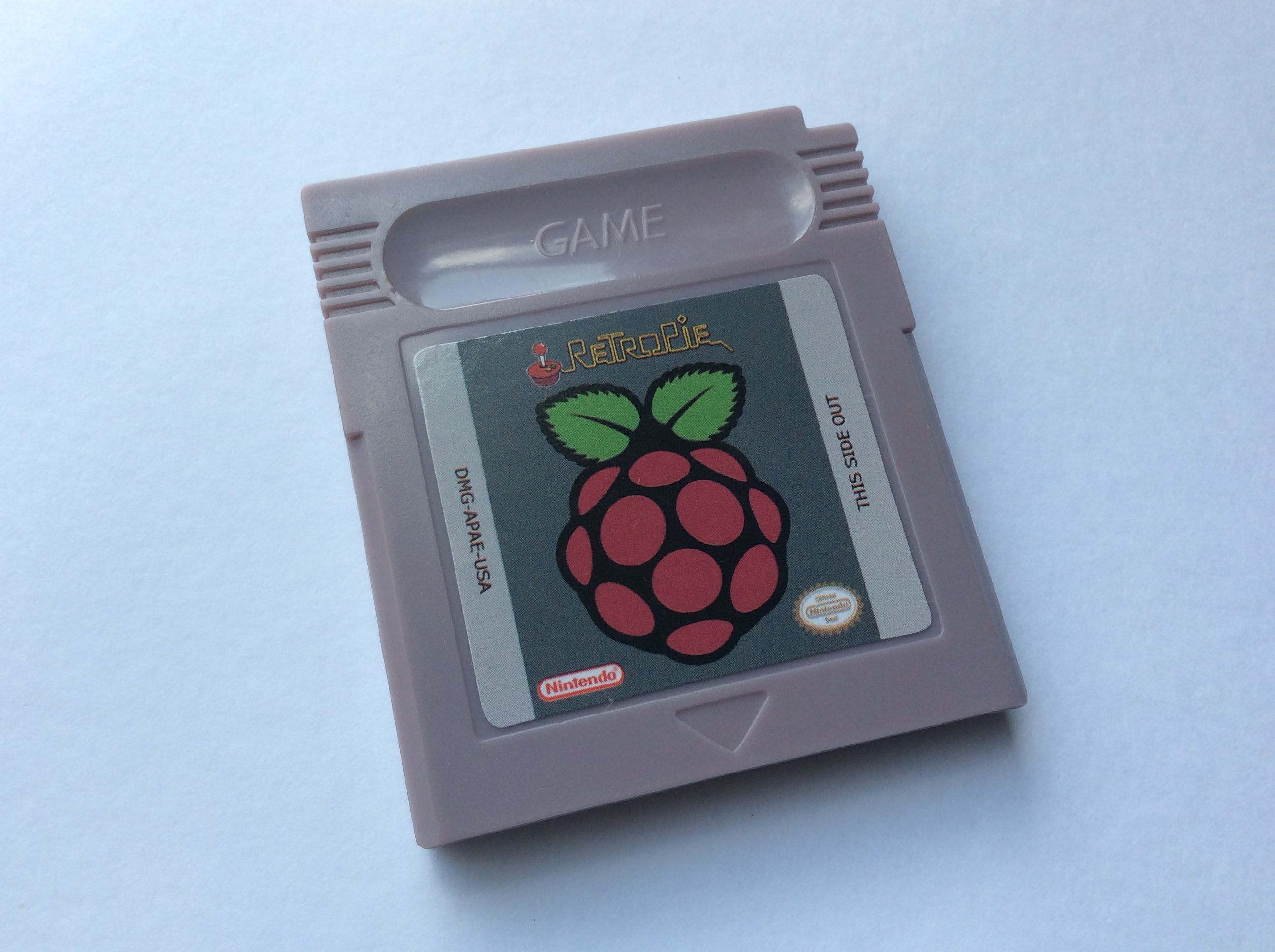 Game Boy Cartridge with RetroPie Label Sticker and Serial Number ...