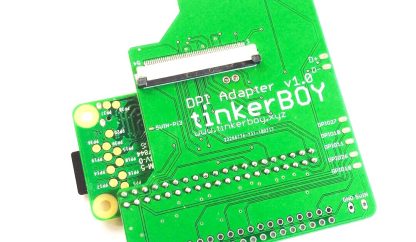 tinkerBOY DPI Adapter v1.0: Visual Guide for Raspberry Pi Zero (without header pins) - tinkerBOY